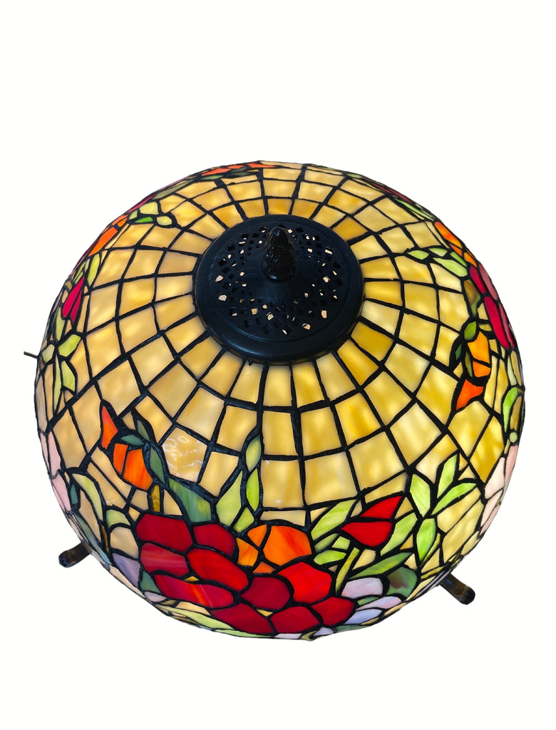 Legend Collection@Reproduction Tiffany Pansy Table Lamp With "Turtleba ...